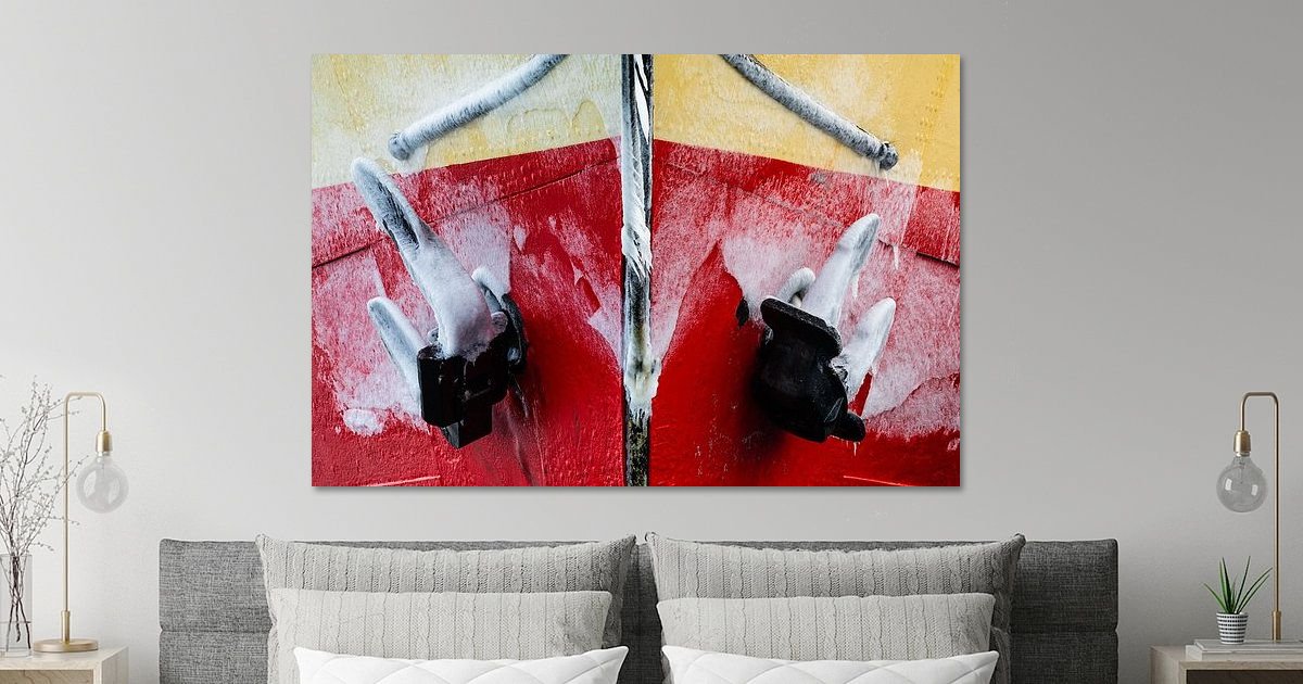 Frozen bow and anchors of sailing ship Northern Lights by Martijn ...