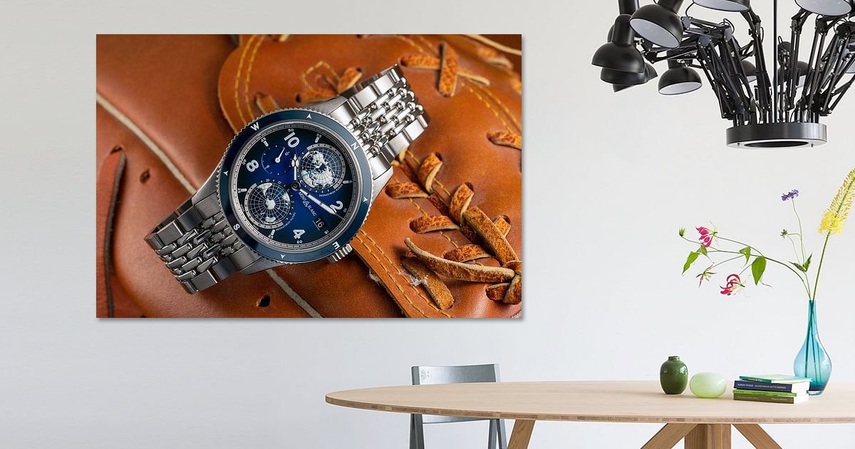 Montblanc 1858 Geosphere MB125567 van Tubray op canvas, behang en meer