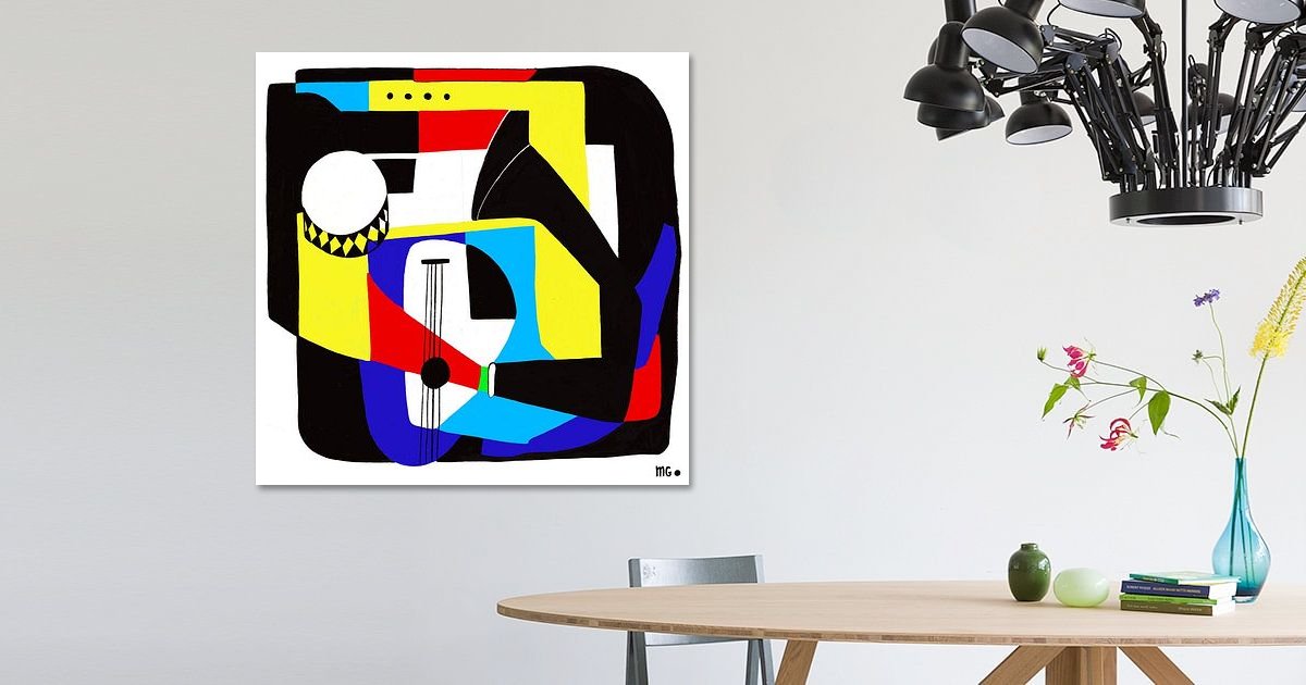 Tuba van Martin Groenhout op canvas, behang en meer
