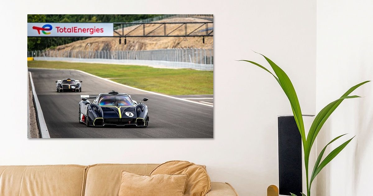 Pagani Huayra R in Spa von Bas Fransen auf ArtFrame, Leinwand, Poster ...