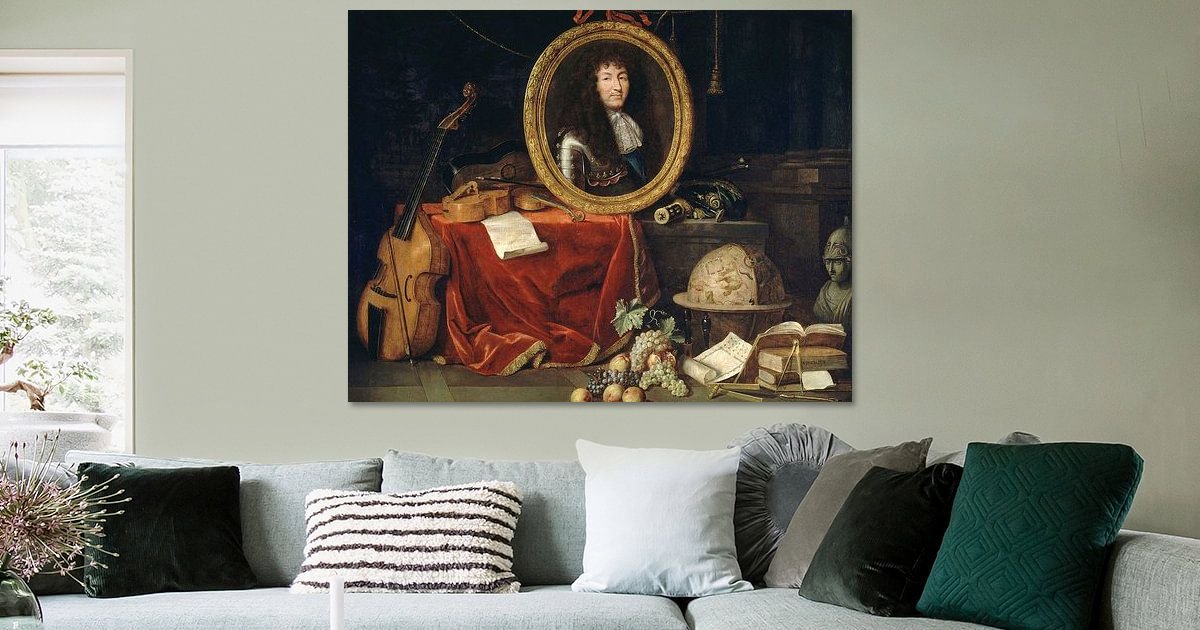 Allegory of Louis XIV, Jean Garnier and Claude Lefebvre on canvas ...