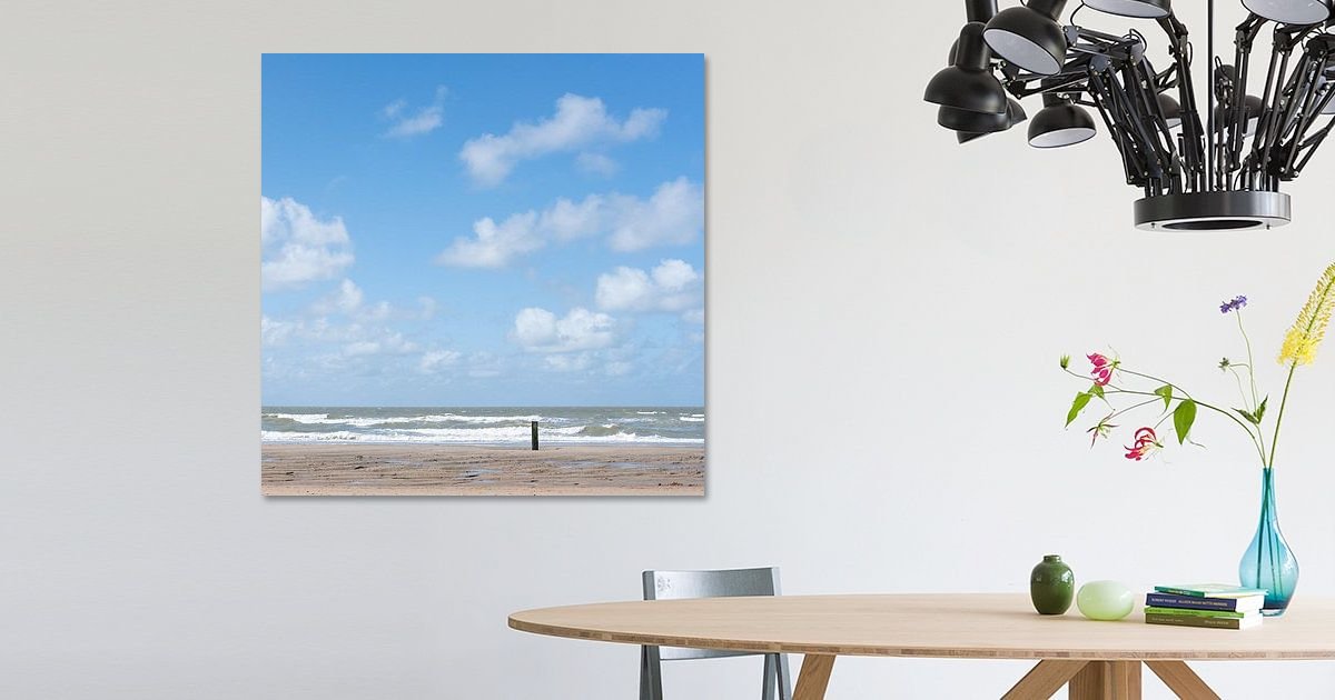 Wolken aan de Noordzee van Sandra Bechtold op canvas, behang en meer