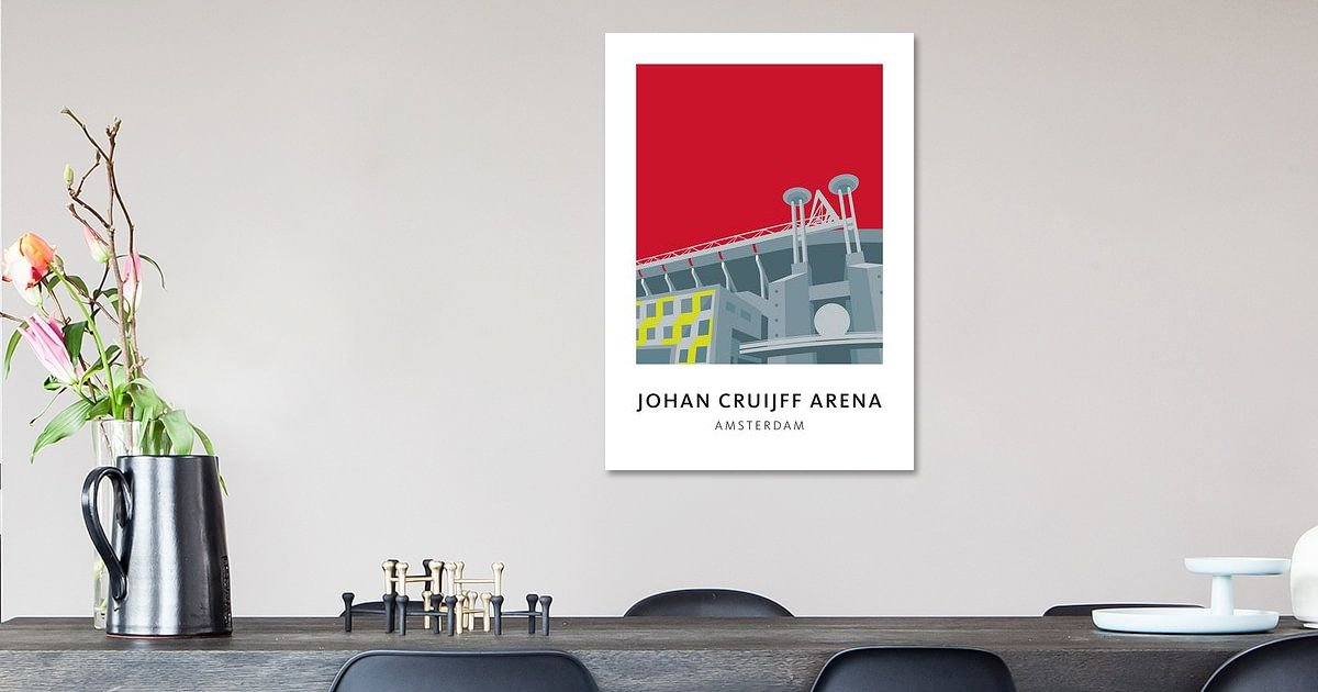 Johan Cruijff ArenA Amsterdam van Erwin van Wijk op canvas, behang en meer