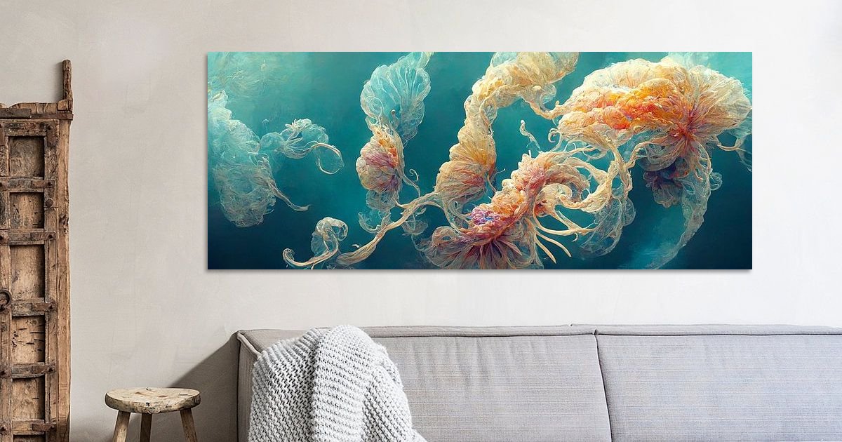 Deep Sea Dreams VI van Josh Dreams op canvas, behang en meer