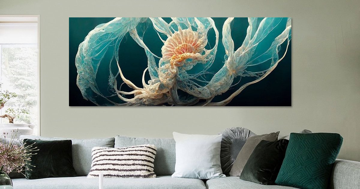 Deep Sea Dreams IX van Josh Dreams op canvas, behang en meer