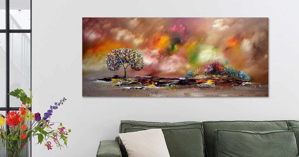 Harmony van Gena Theheartofart op canvas, behang en meer