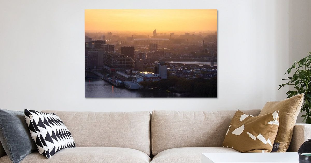 De Kuip in Rotterdam van Ellen van den Doel op canvas, behang en meer