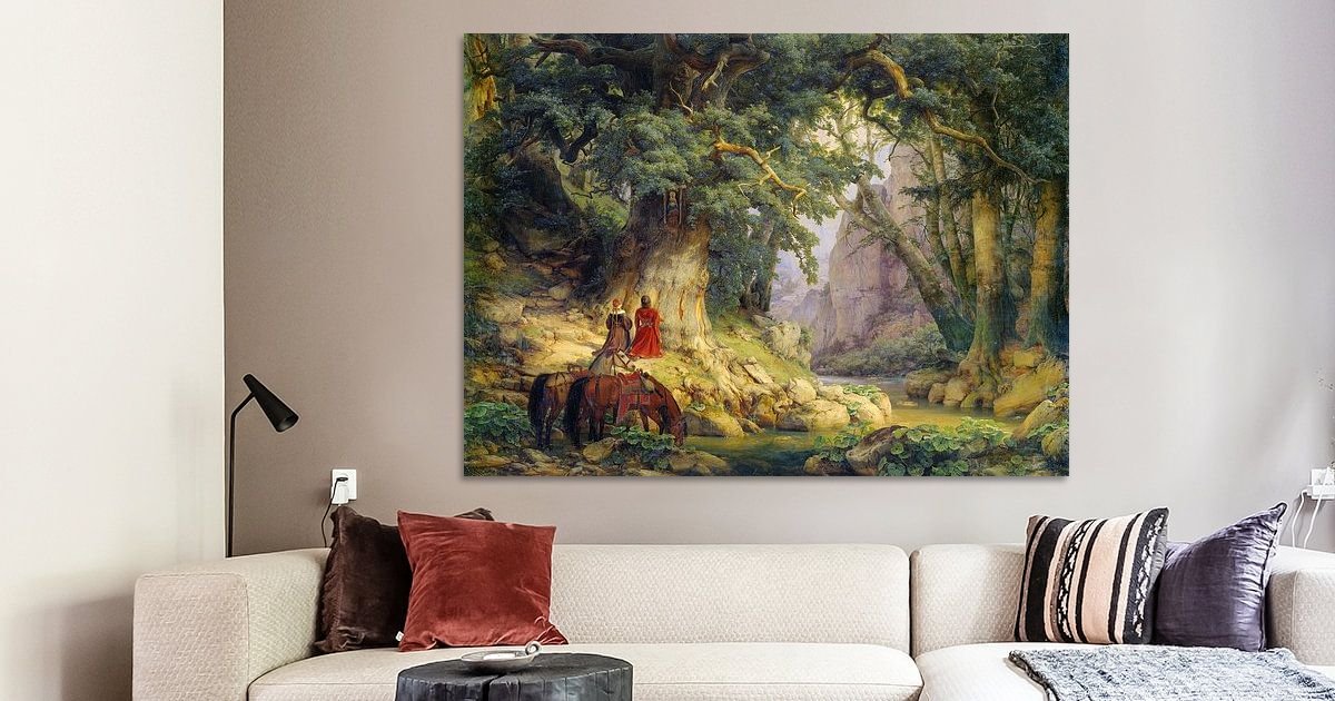 Carl Friedrich Lessingcarl Friedrich Lessing,the millennial oak tree on ...