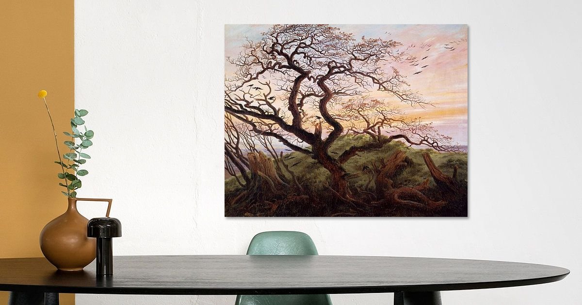 Caspar David Friedrich, Der Baum der Krähen ArtFrame, Leinwand, Poster ...