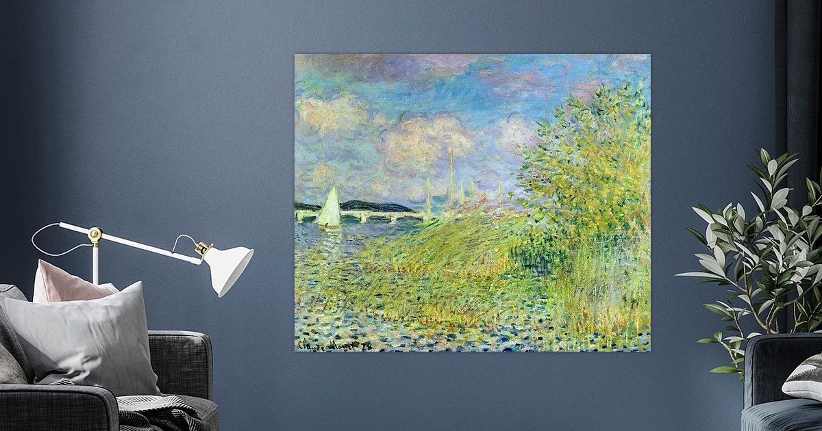 Claude Monet,La Seine à Chatou près d'Argenteuil, 1878 | Art Heroes