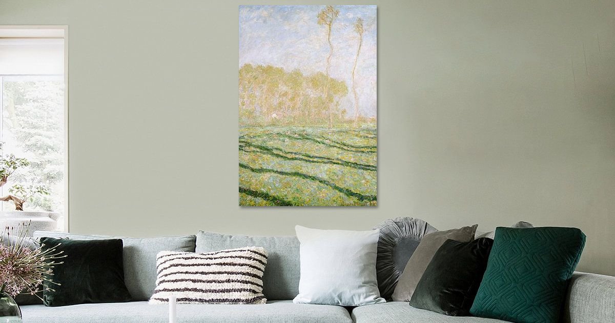 Claude Monet,Spring Country at Giverny on canvas, poster, wallpaper and ...