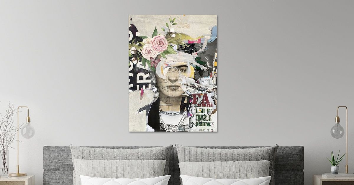 Frida van Ingrid van der Meer op canvas, behang en meer