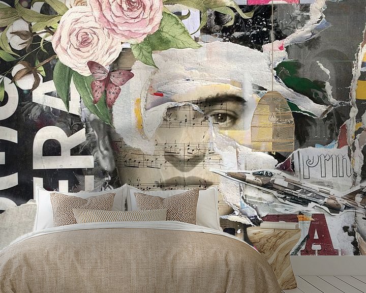 Frida van Ingrid van der Meer op canvas, behang en meer