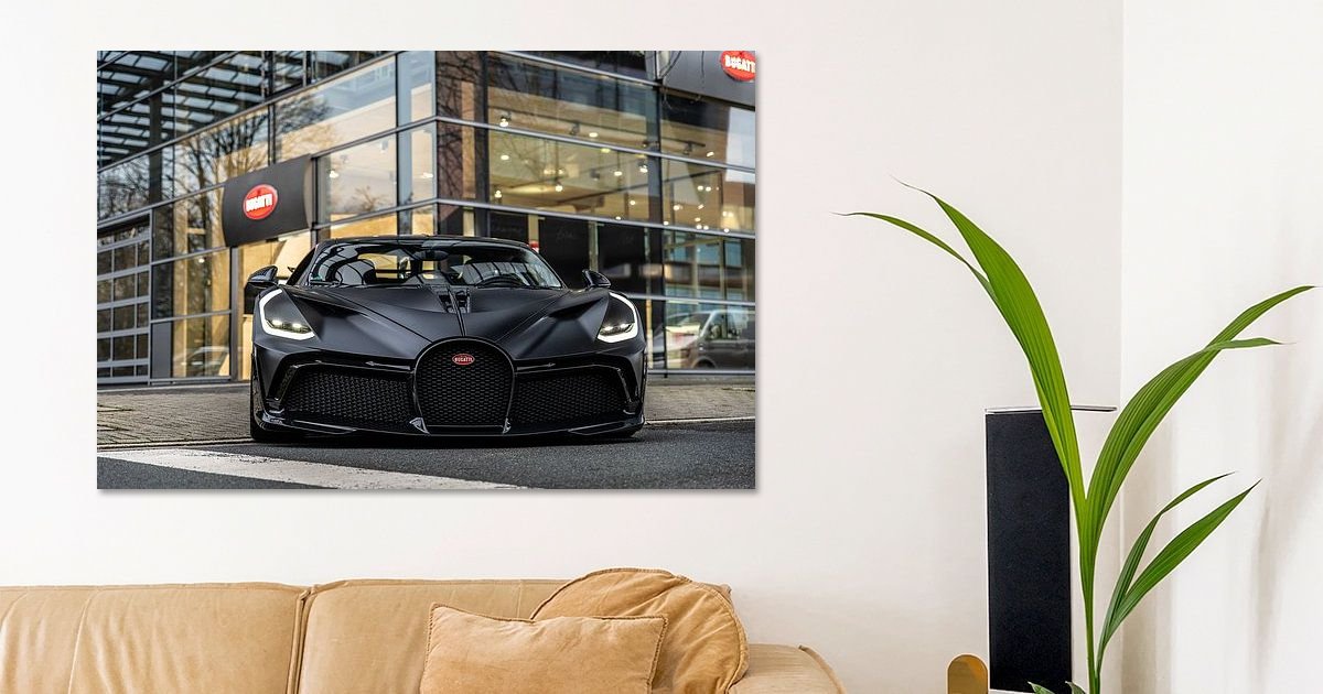 New Bugatti Divo by Bas Fransen on canvas, poster, wallpaper and more