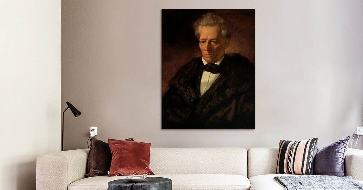 Portret van professor Karl Theodor Welcker, Anselm Feuerbach op canvas ...