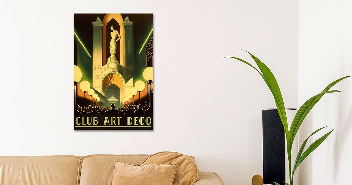 Club Art Deco - Vintage poster of a nightclub in the 1920s/30s by Roger ...