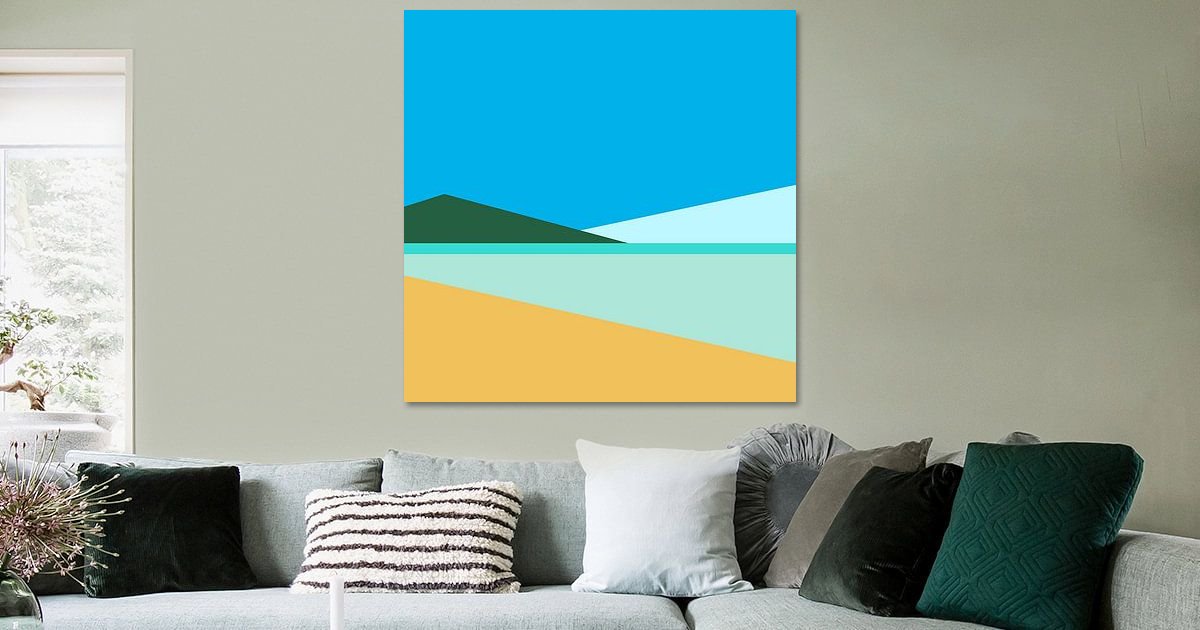 Coast006 van Michel Rijk op canvas, behang en meer