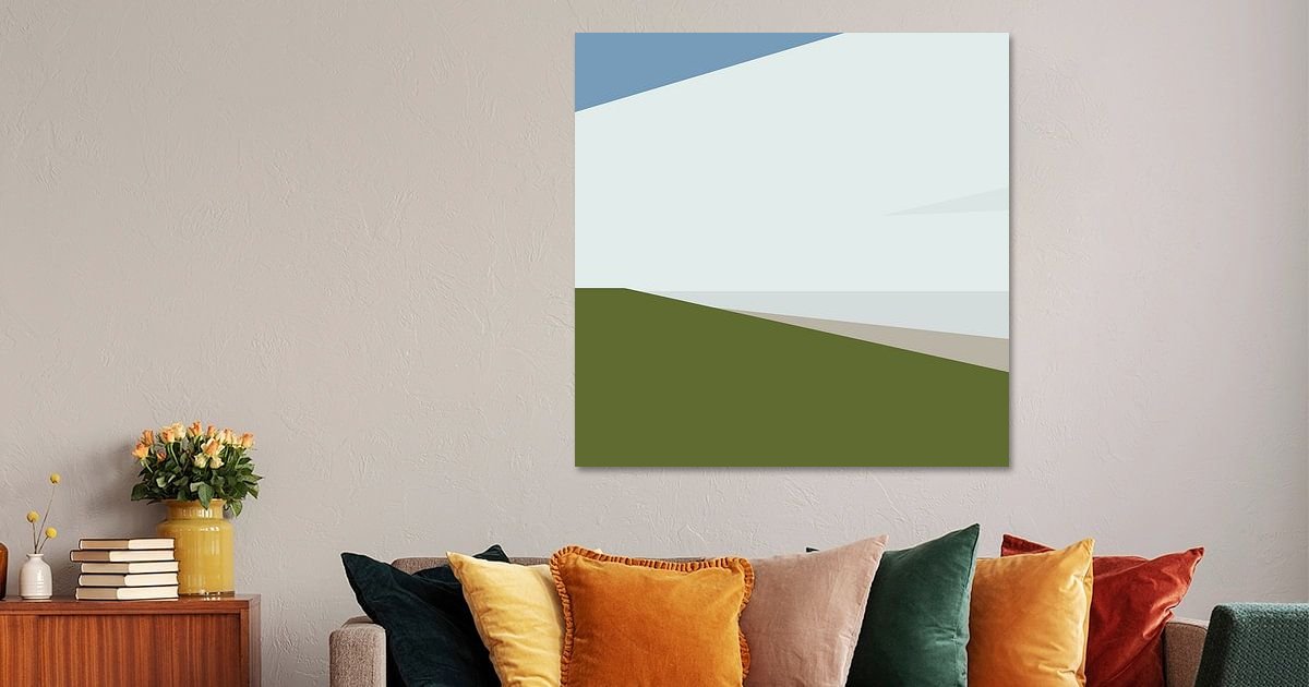 Coast008 van Michel Rijk op canvas, behang en meer