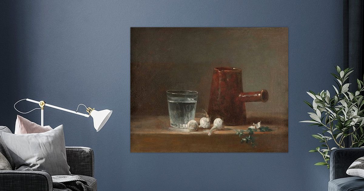 Verre d'eau et cafetière, Jean-Baptiste Siméon Chardin | Art Heroes