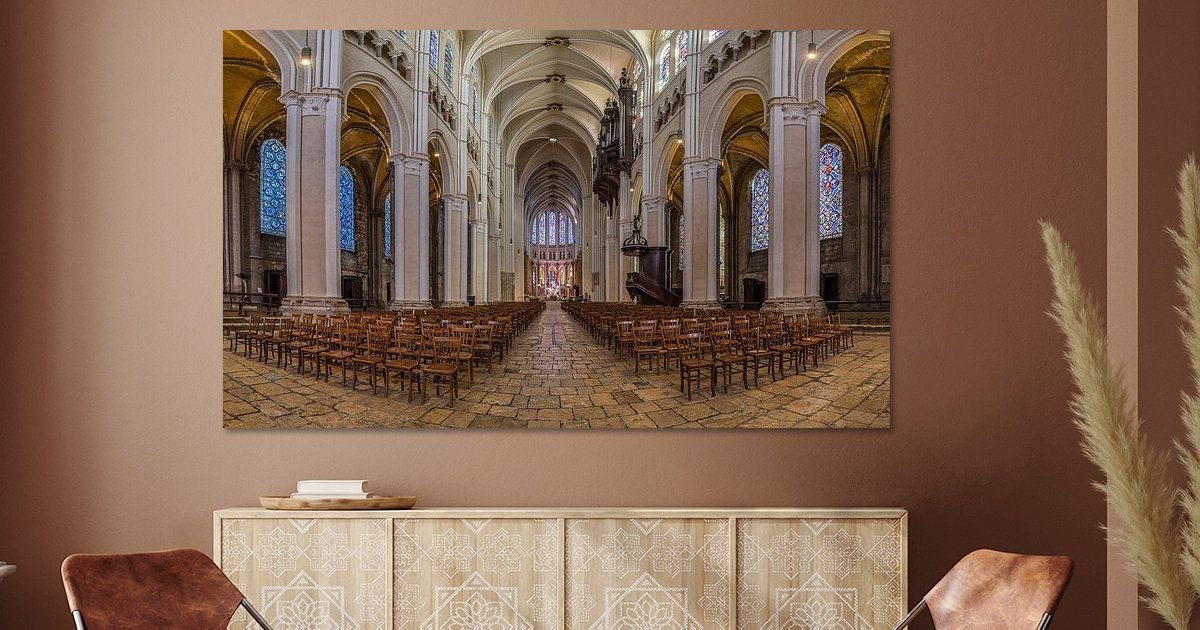 Interior of the magnificent cathedral in Chartres, France by Hans Kool ...