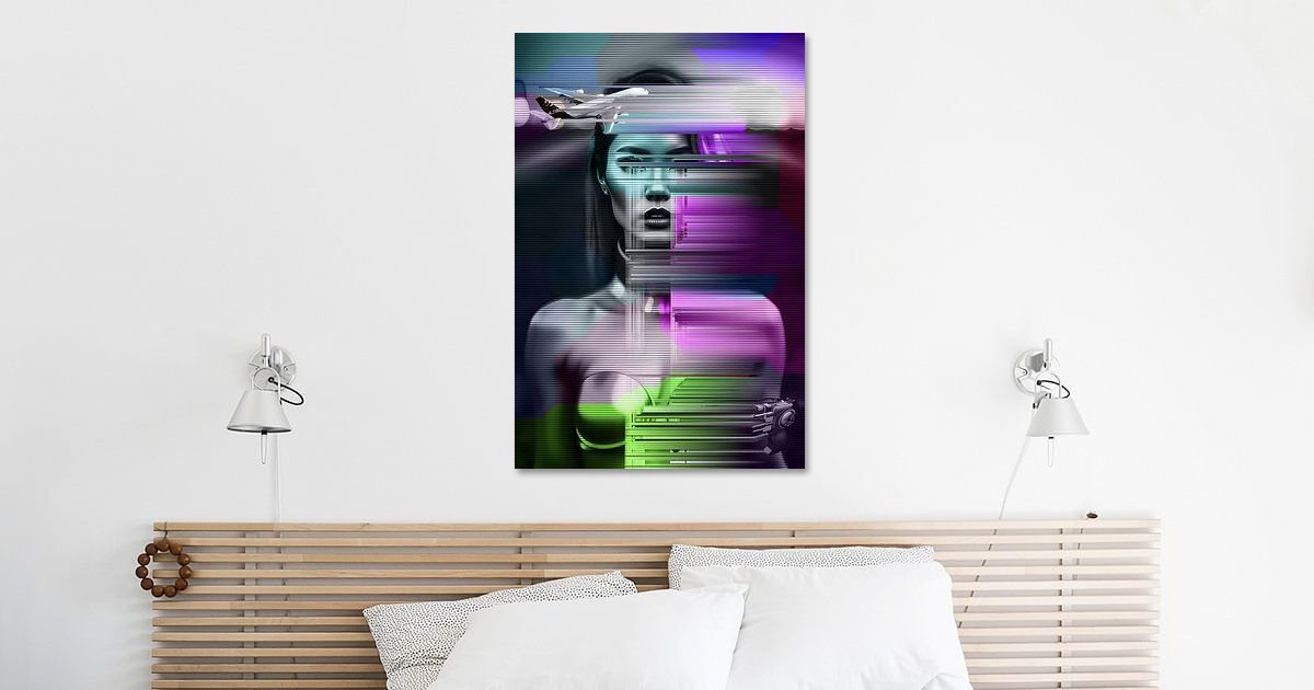 Vlieg weg. van Marlon Style op canvas, behang en meer