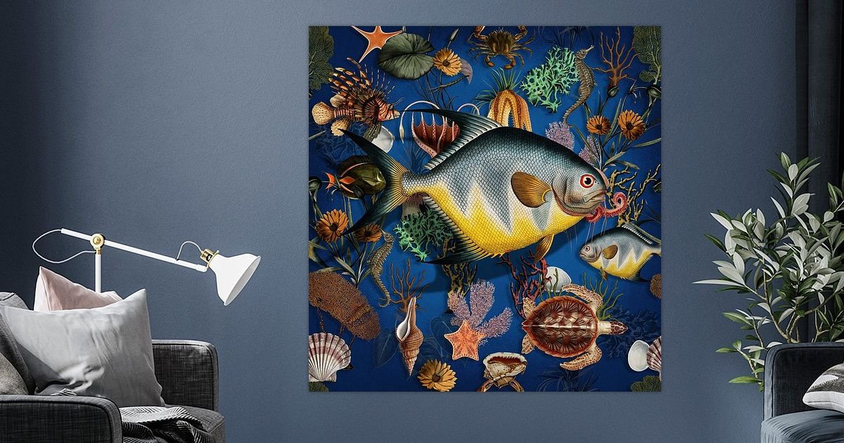 In Deep Seas van Marja van den Hurk op canvas, behang en meer