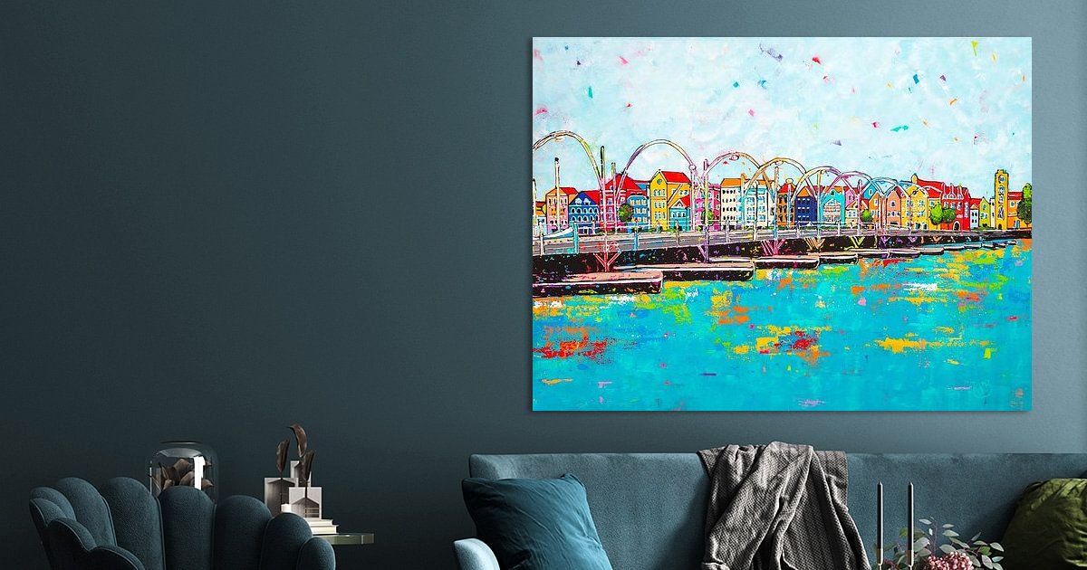 Koningin Emma brug Curaçao van Happy Paintings / Renata Rolefes op ...