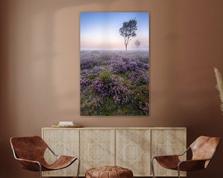 Berken op de Strabrechtse heide van Joep de Groot op canvas, behang en meer