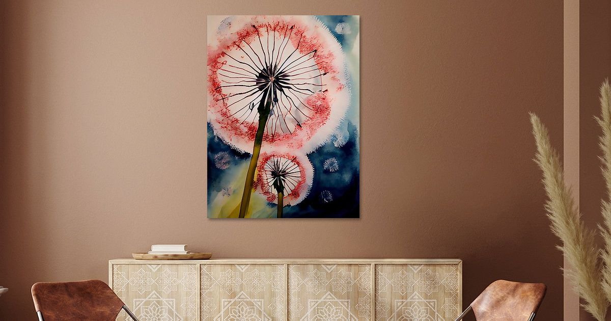 Blaasbloem galaxy van Bianca ter Riet op canvas, behang en meer