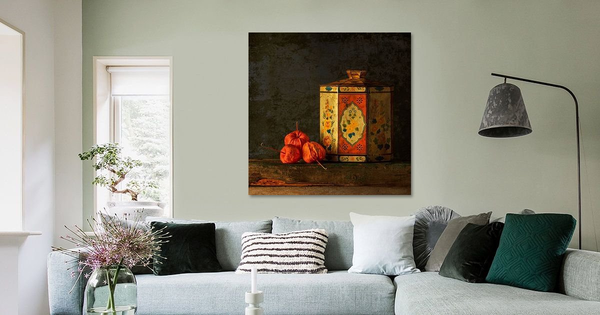 Theebus 1 van Arend van der Salm op canvas, behang en meer