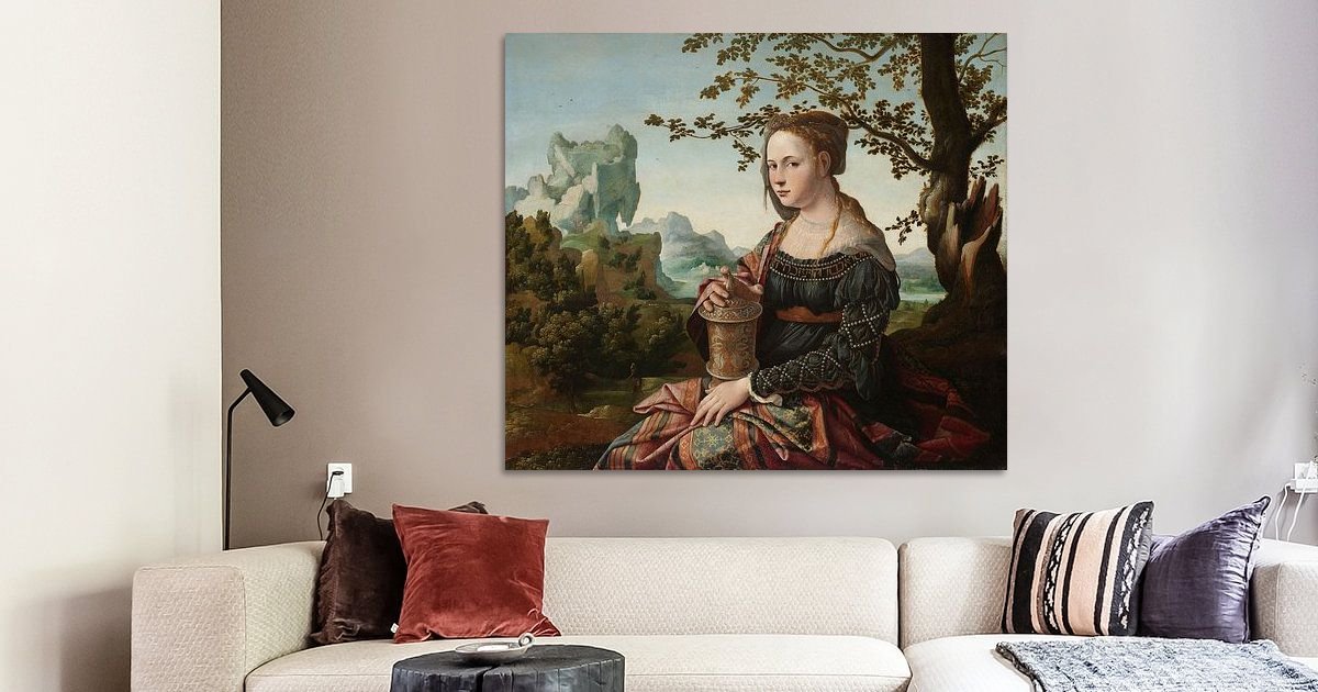 Maria Magdalena, Jan van Scorel van De Canon op canvas, behang en meer