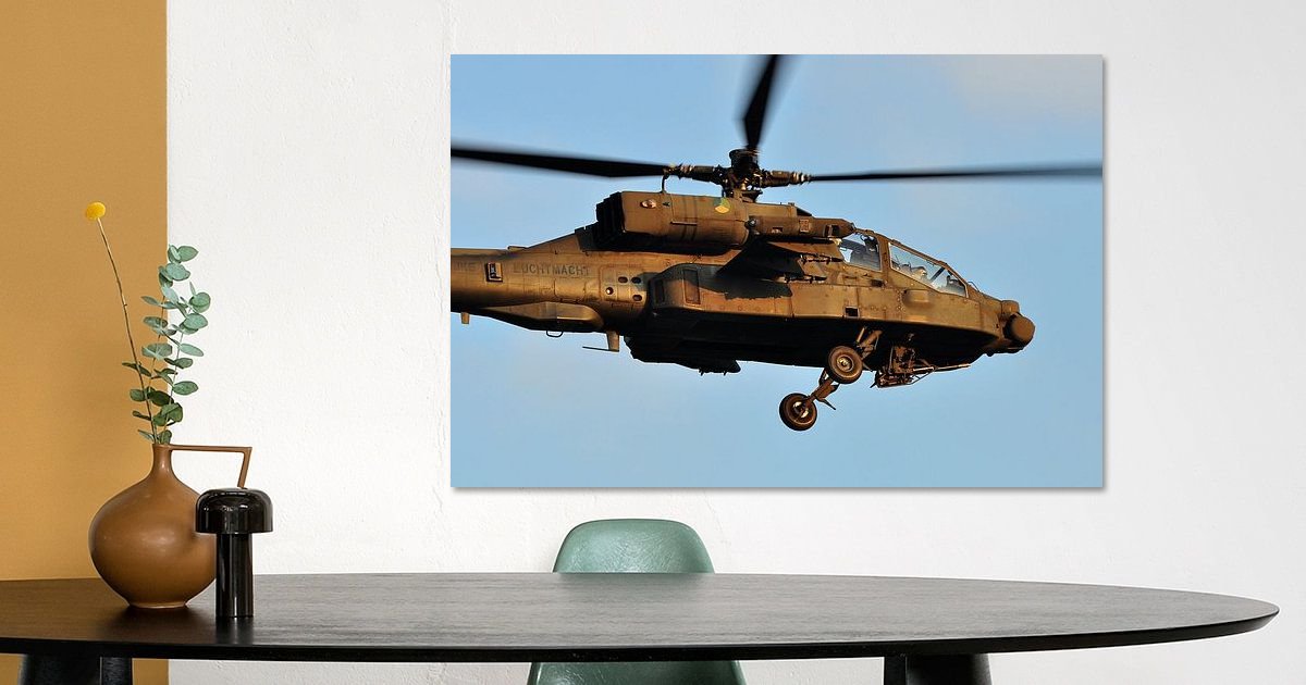 AH-64D Apache by Rogier Vermeulen on canvas, poster, wallpaper and more