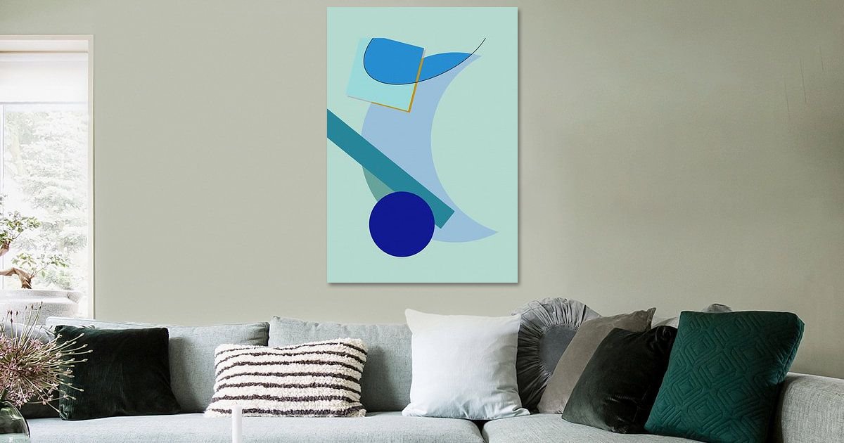 Number One van Moonheart Artworks op canvas, behang en meer