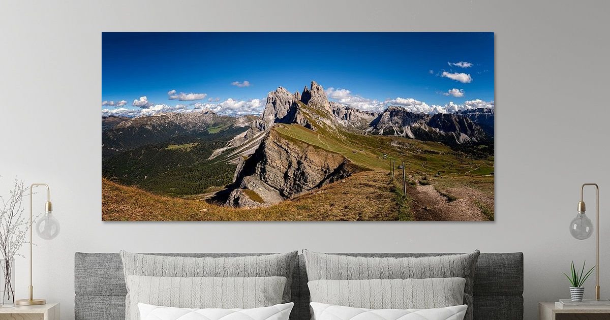 Seceda van de Geislergroep in de Dolomieten van Michael Bollen op ...