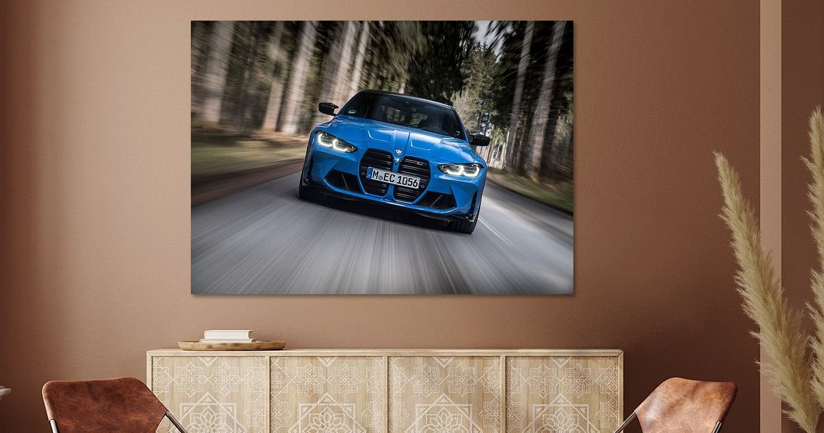 BMW m4 van Ma Chan op canvas, behang en meer