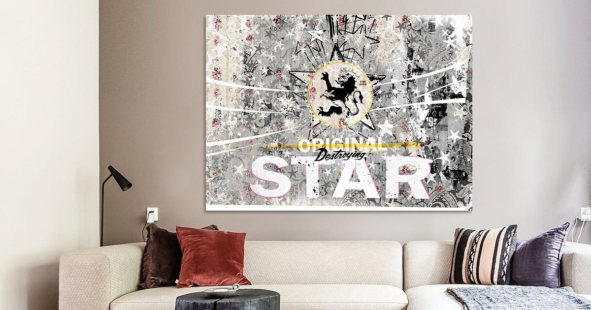 Original Star van Teis Albers op canvas, behang en meer