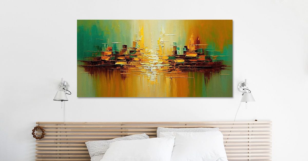 Abstract van Imagine op canvas, behang en meer