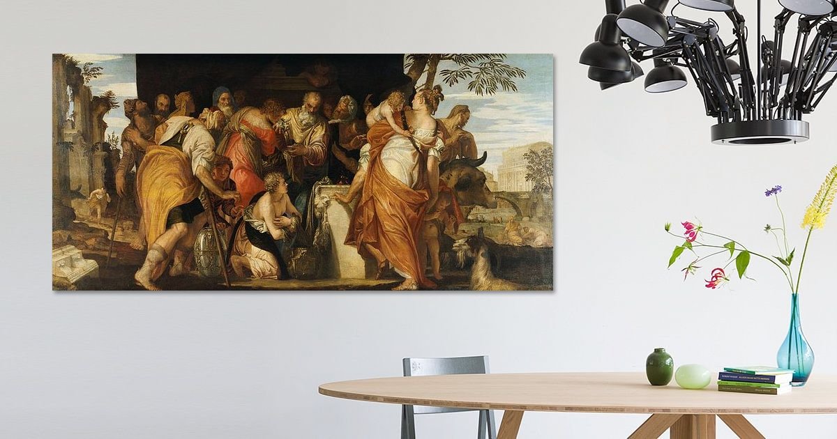 De zalving van David, Paolo Veronese op canvas, behang, poster en meer