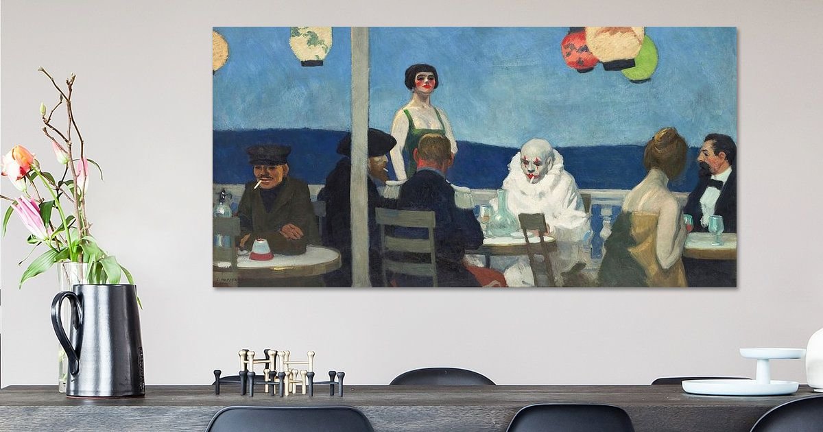 Soir Bleu, Edward Hopper op canvas, behang, poster en meer