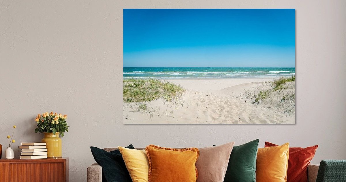 Oostzeestrand op het eiland Rügen van Mirko Boy op canvas, behang en meer