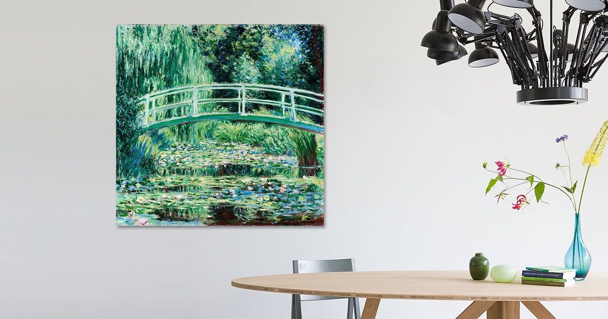 Witte waterlelies, Claude Monet op canvas, behang, poster en meer
