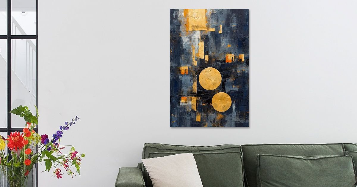 Abstract van Imagine op canvas, behang en meer