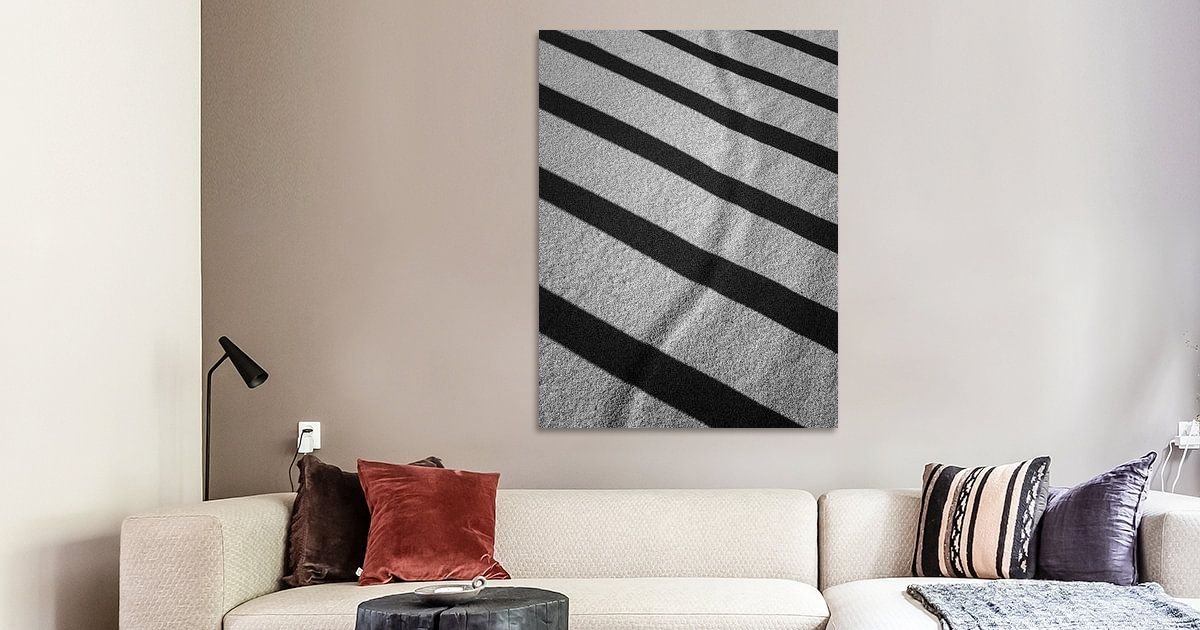 Lijnen in het zand van Richard Stoop op canvas, behang en meer