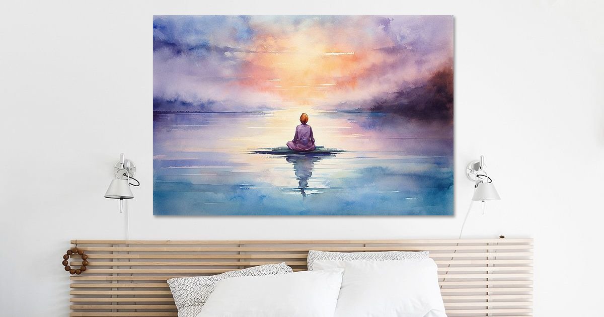 Embrace the Silence | Mindfulness Painting by ARTEO Paintings on canvas ...