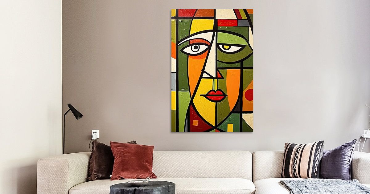 Picasso Piece No. 90.54 van ARTEO Schilderijen op canvas, behang en meer