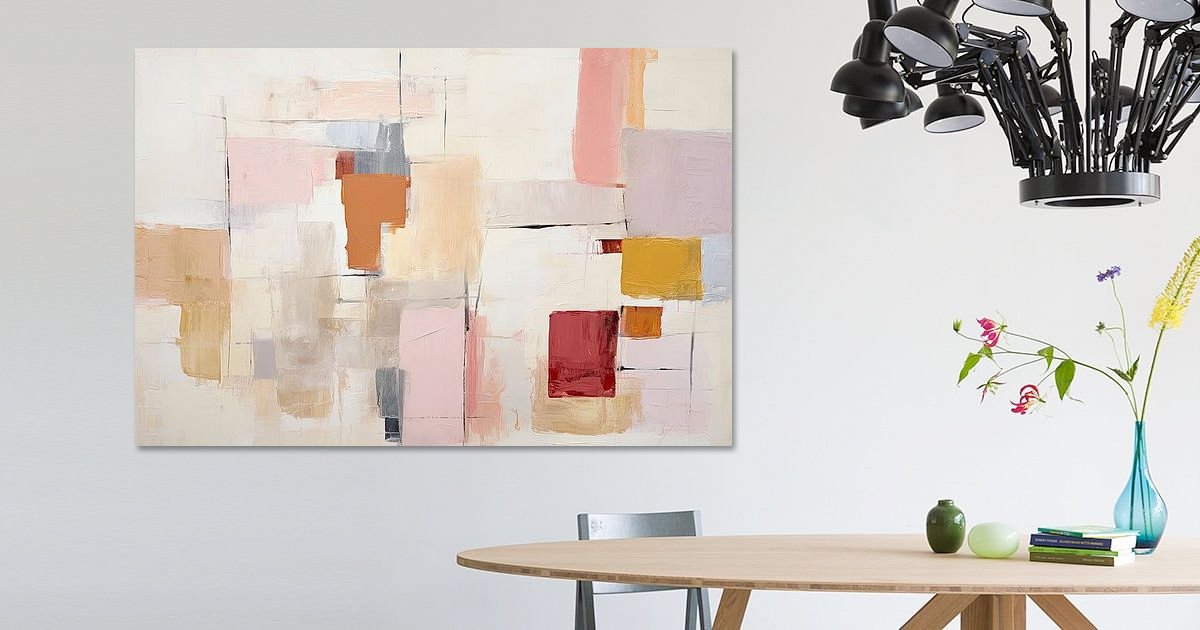 Abstract van Imagine op canvas, behang en meer