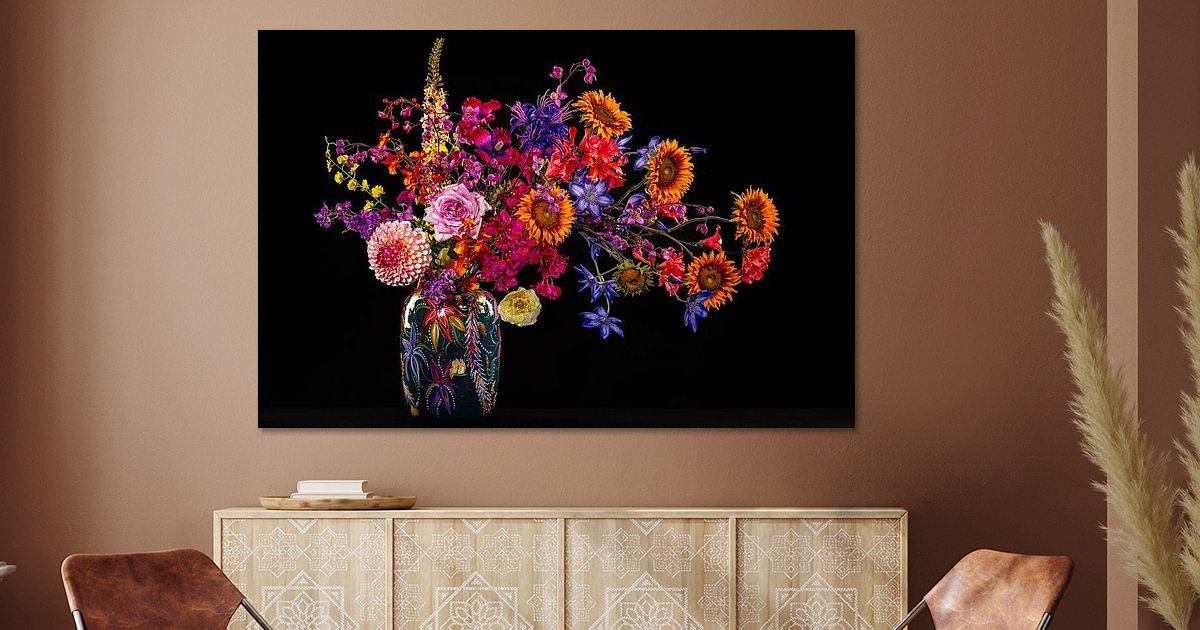 Fiori di Rose by Daan #0002 van Daan van Oort op canvas, behang en meer