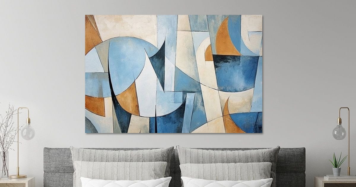 Abstract van Imagine op canvas, behang en meer