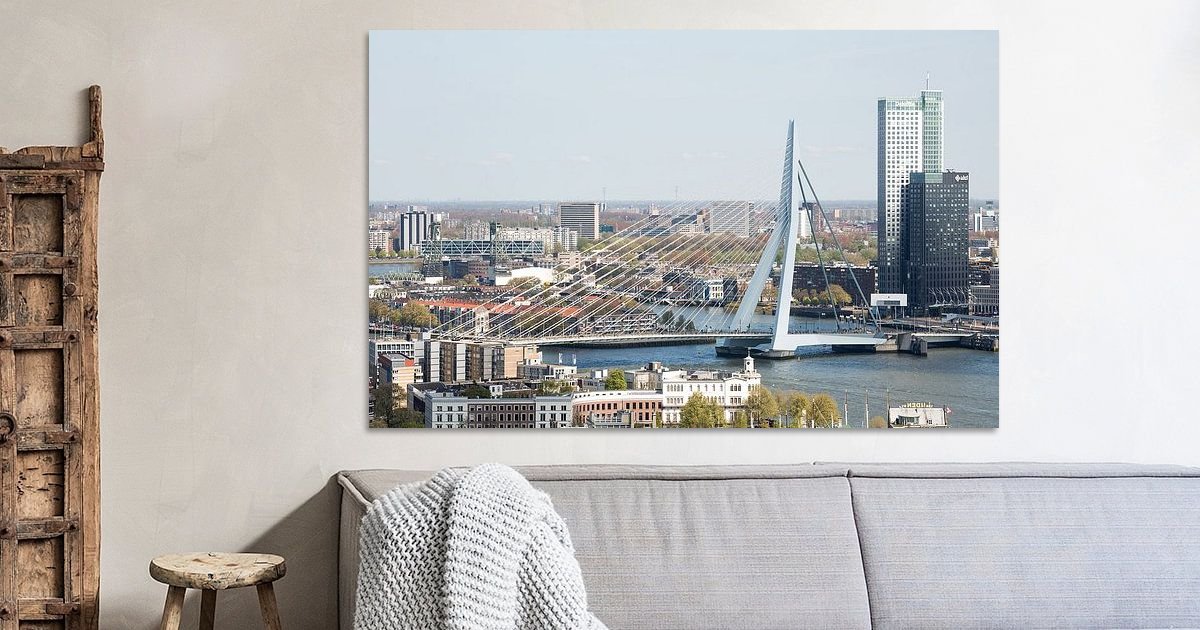The Erasmus Bridge in Rotterdam by MS Fotografie | Marc van der Stelt ...