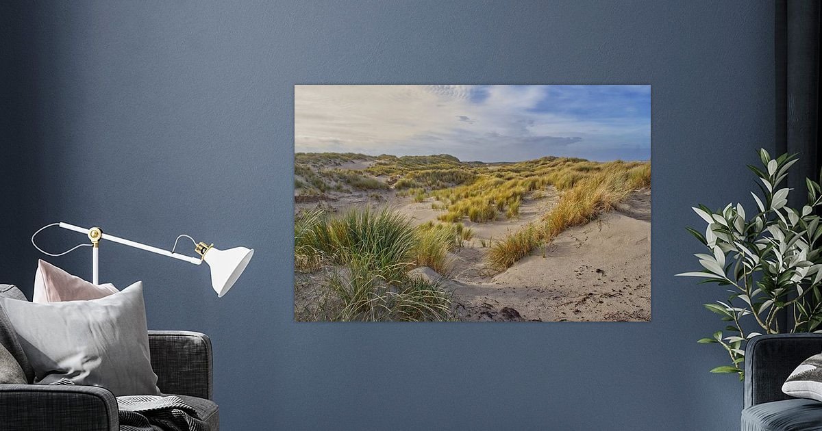 De duinen van Terschelling van Lisa Bouwman op canvas, behang en meer